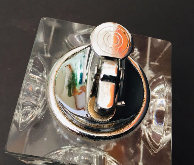 Vintage Retro Cut Glass Square Lighter, 1970, Japan at 1stDibs ...