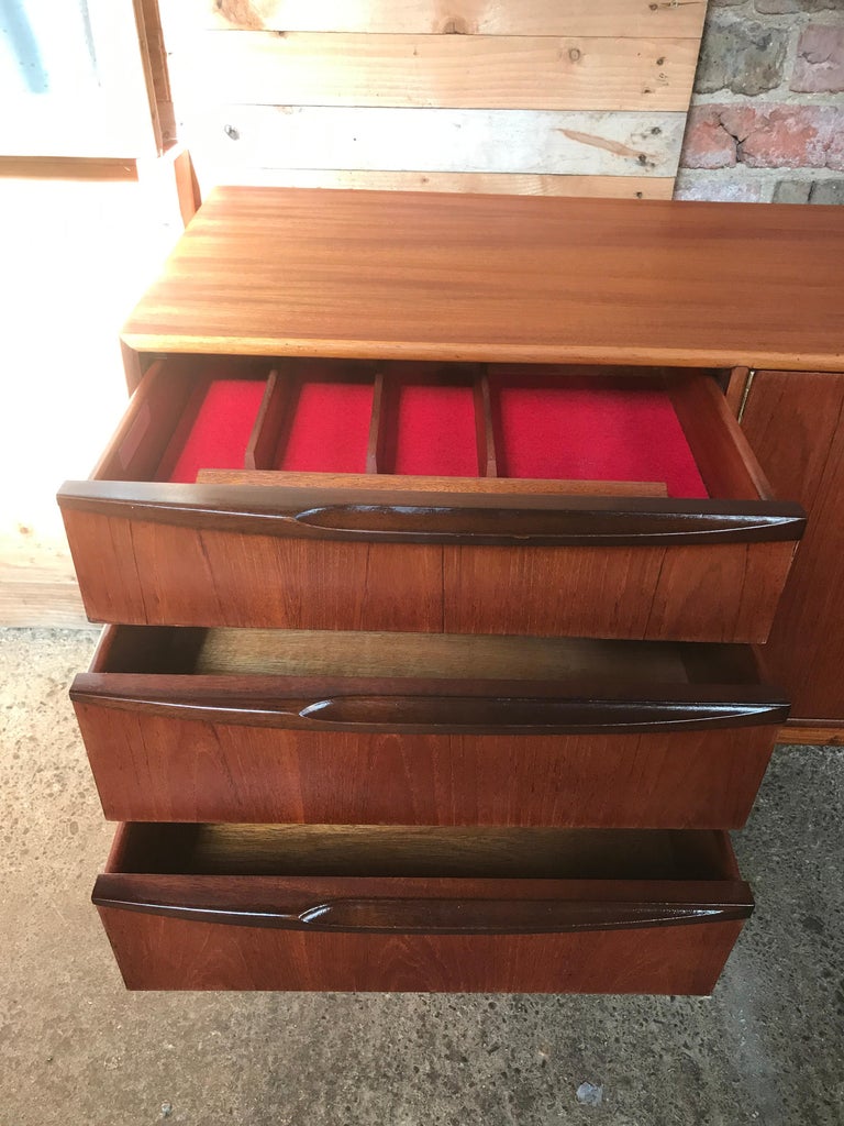 Vintage Retro Teak Sideboard Round Handles by Tom Robertson for ...