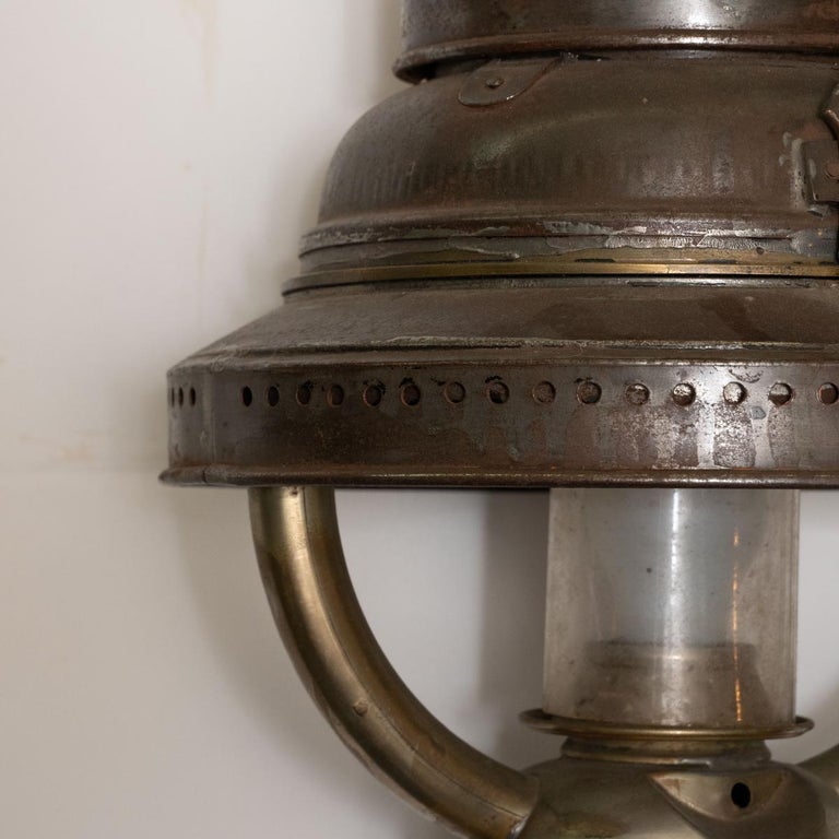 Vintage Retrofitted Kerosene Lantern For Sale at 1stDibs