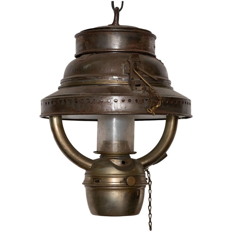 Vintage Retrofitted Kerosene Lantern For Sale at 1stDibs