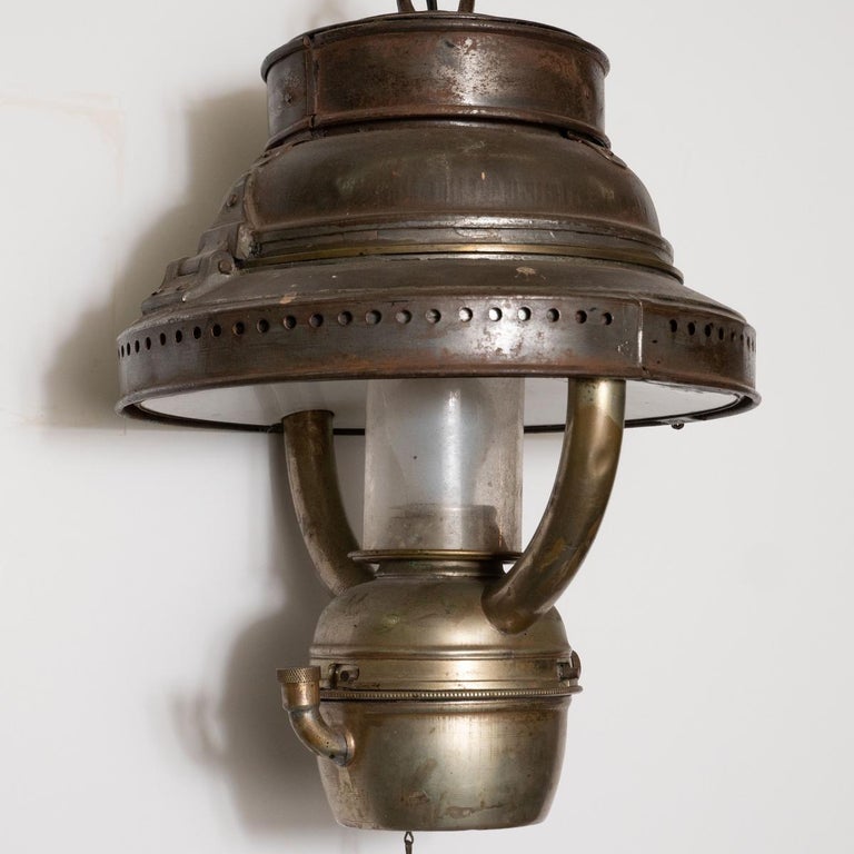 Vintage Retrofitted Kerosene Lantern For Sale at 1stDibs