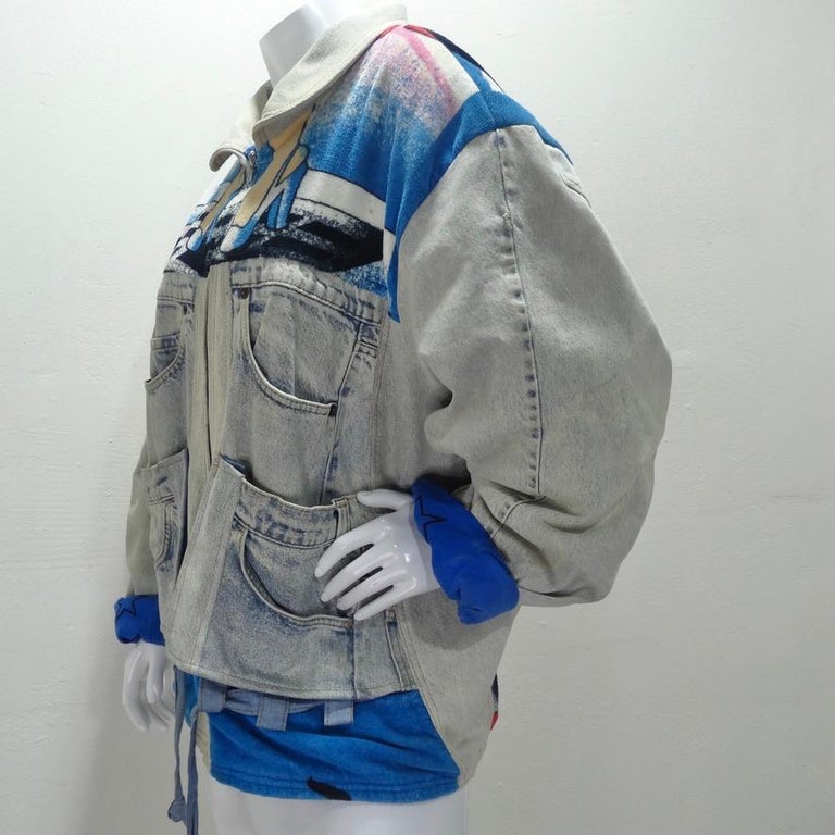 Vintage Reworked Denim Levi Betty Boop Cartoon Jacket For Sale at 1stDibs