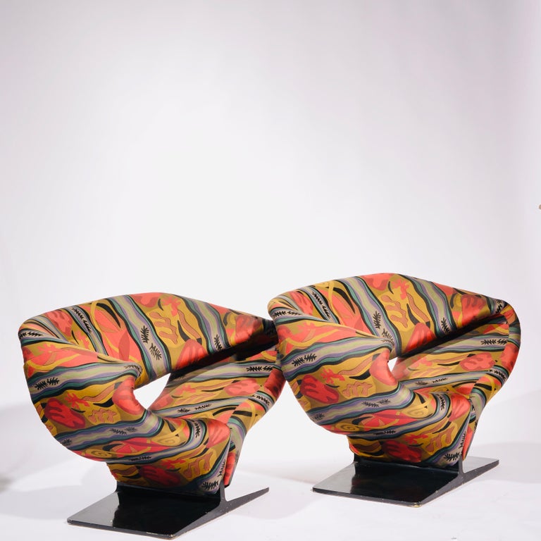 Vintage Ribbon Chairs by Pierre Paulin, Model F582 for Artifort For ...