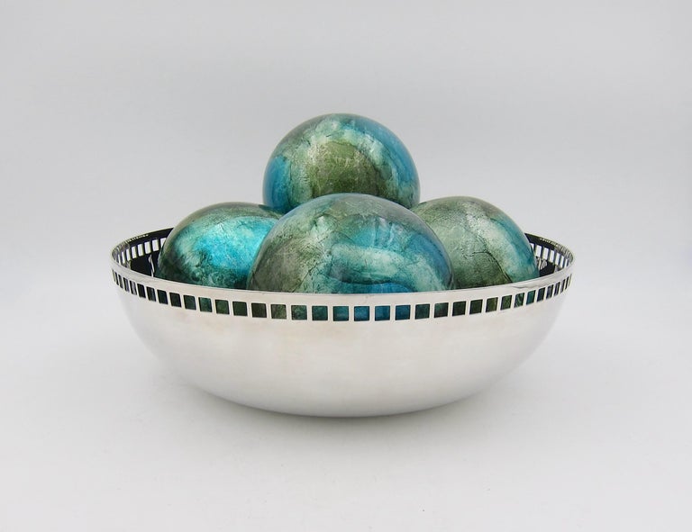 Vintage Richard Meier for Swid Powell Silver Plated Bowl at 1stDibs