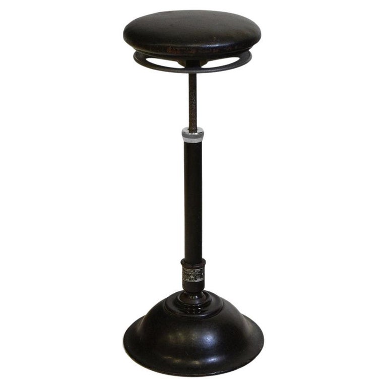 Vintage Ritter Industrial Leather Seated Operating Medical Stool Circa ...