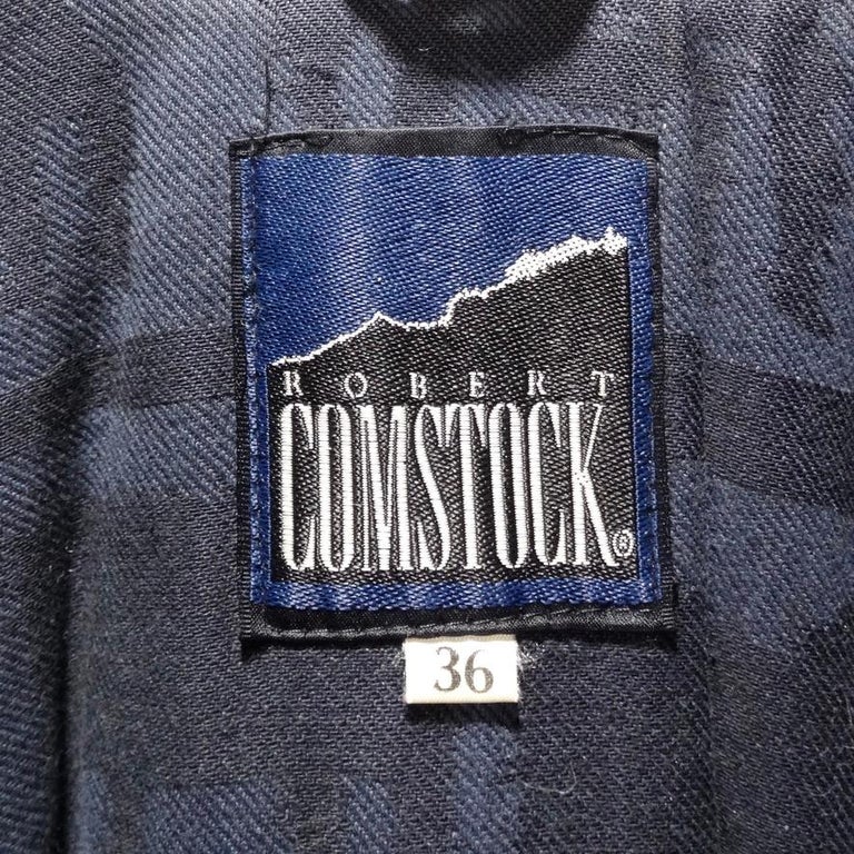 Vintage Robert Comstock Embroidered Leather Jacket For Sale at 1stDibs