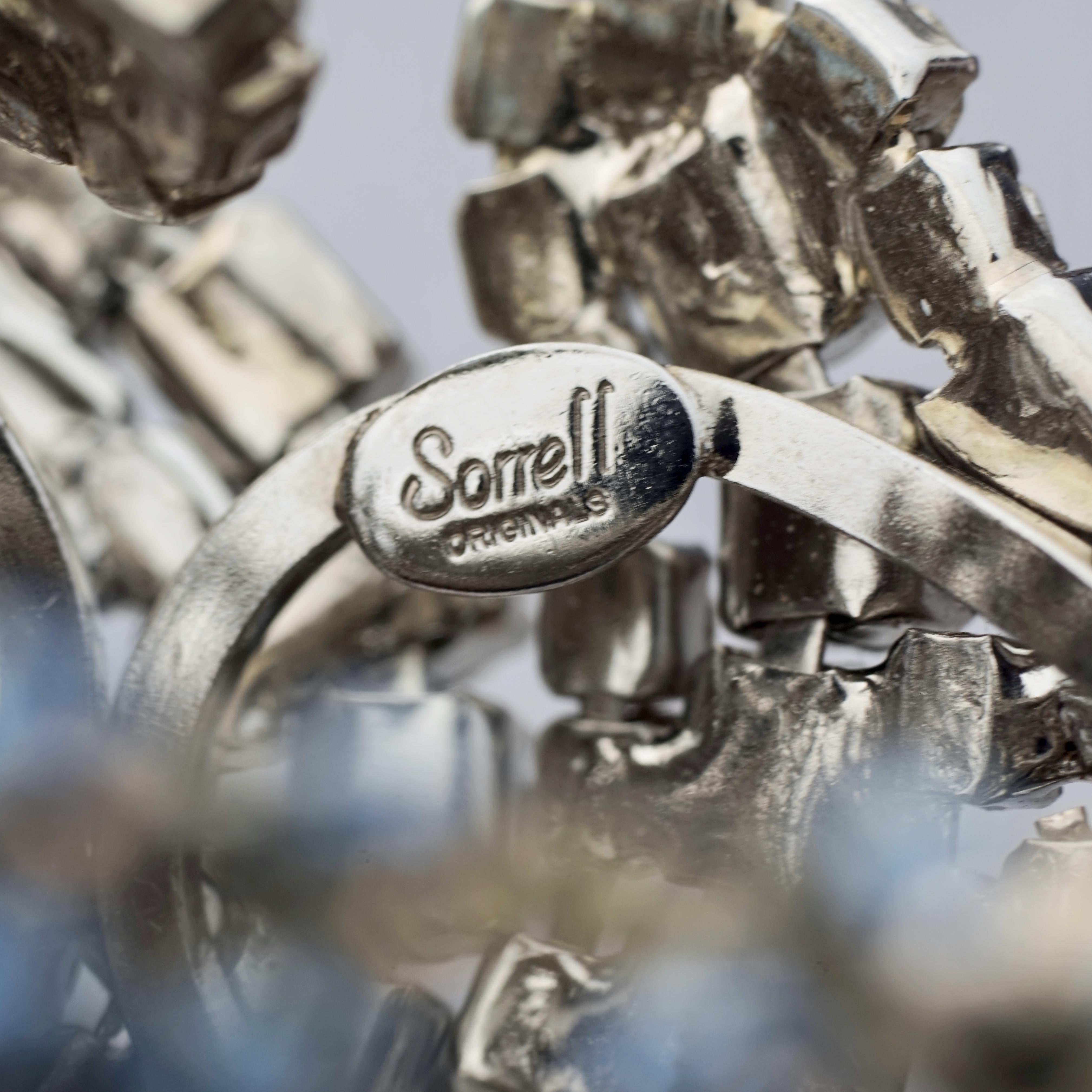 Vintage ROBERT SORRELL Opulent Crystal Cuff Bracelet For Sale at ...