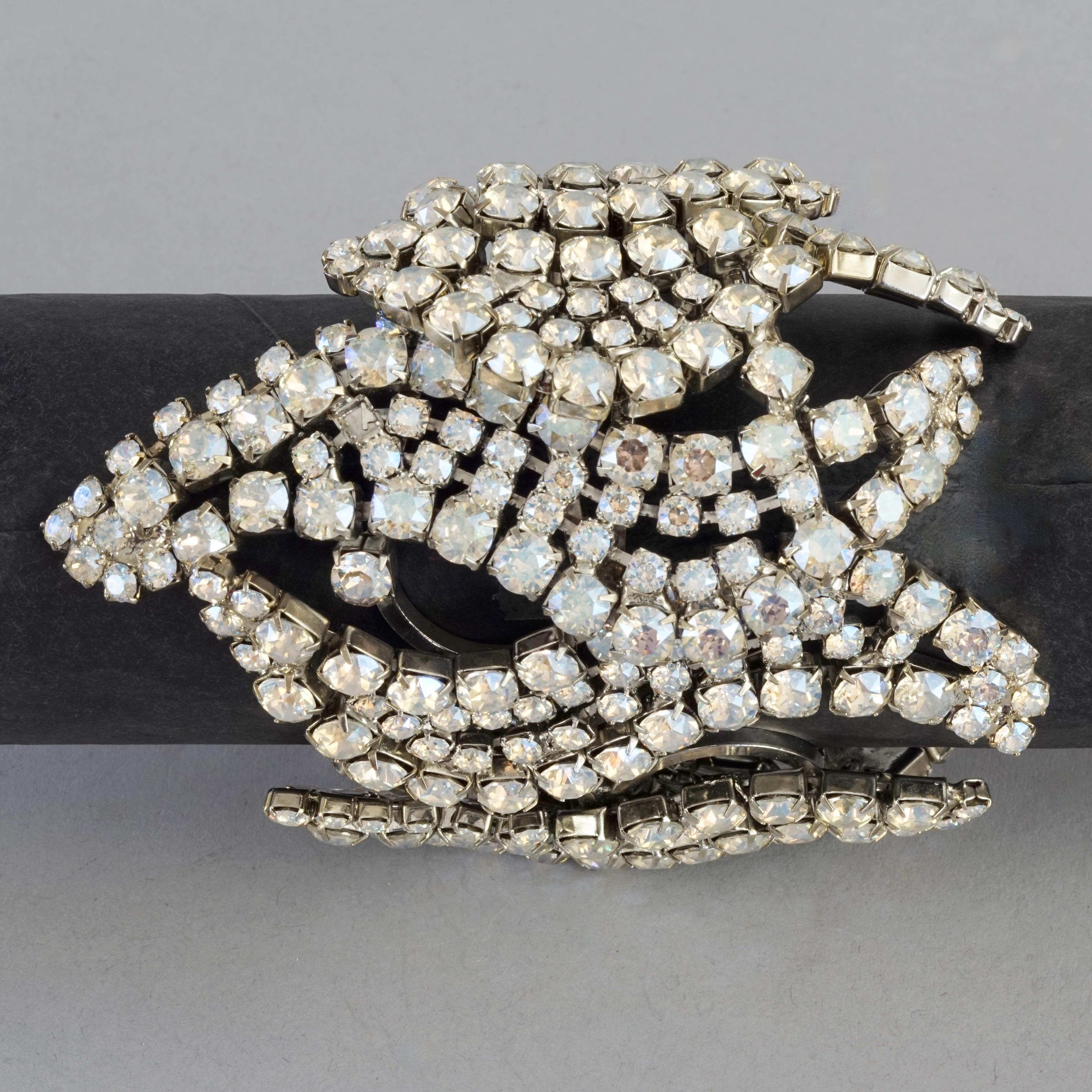 Vintage ROBERT SORRELL Opulent Crystal Cuff Bracelet For Sale at ...