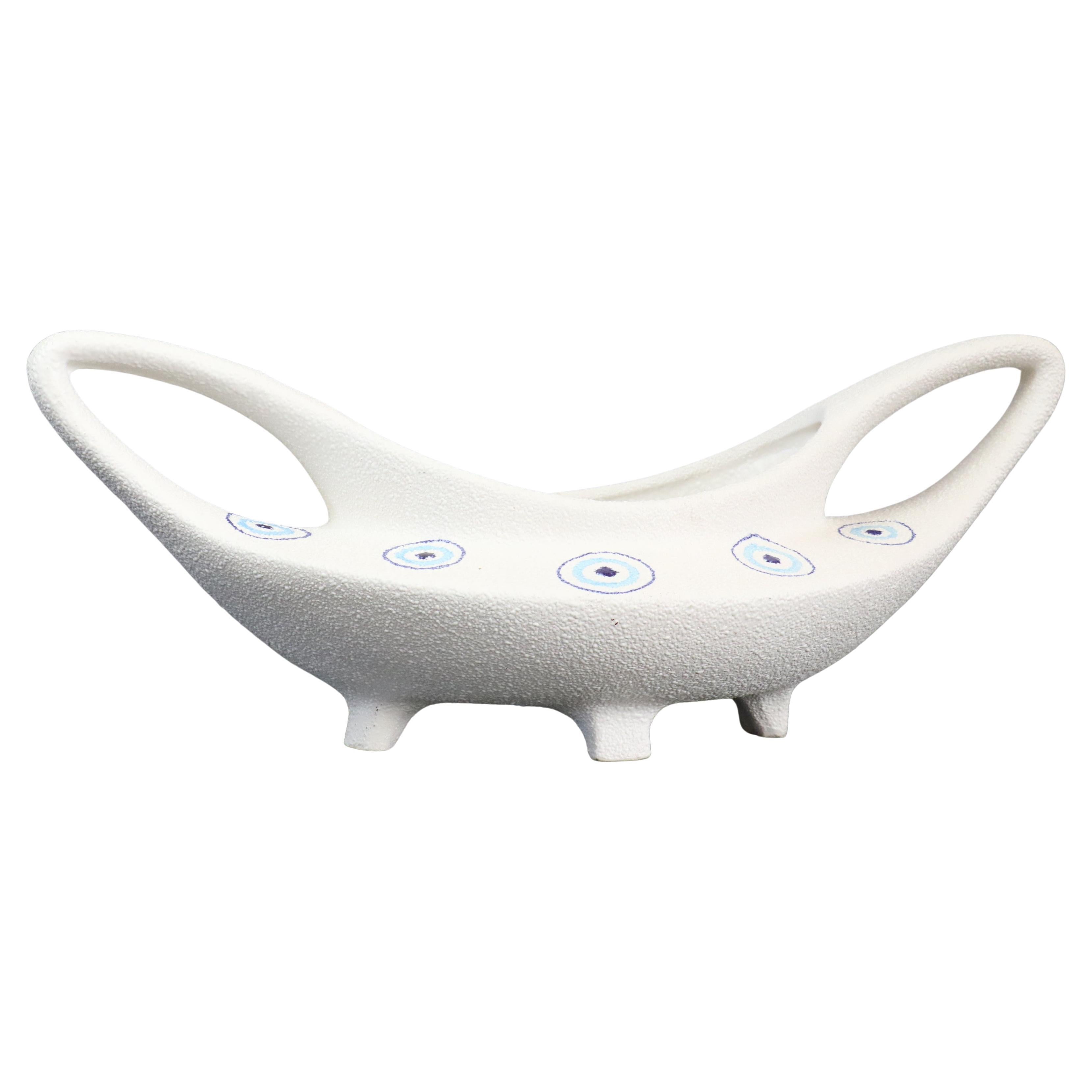 Vintage Roberto Rigon Footed Ceramic Centerpiece - 60's - Italy Era ...