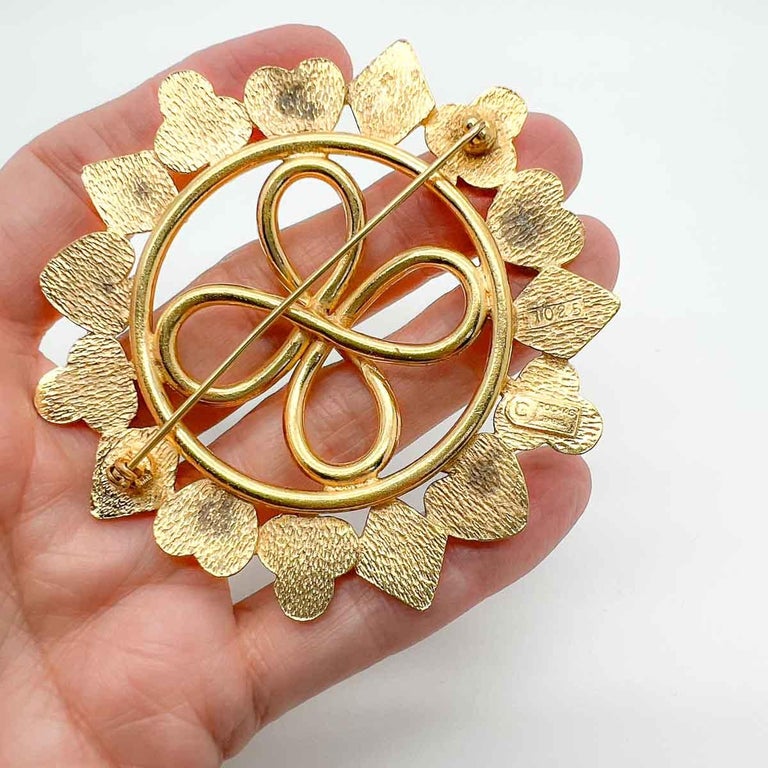 Vintage Rochas Playing Cards Brooch 1980s For Sale at 1stDibs