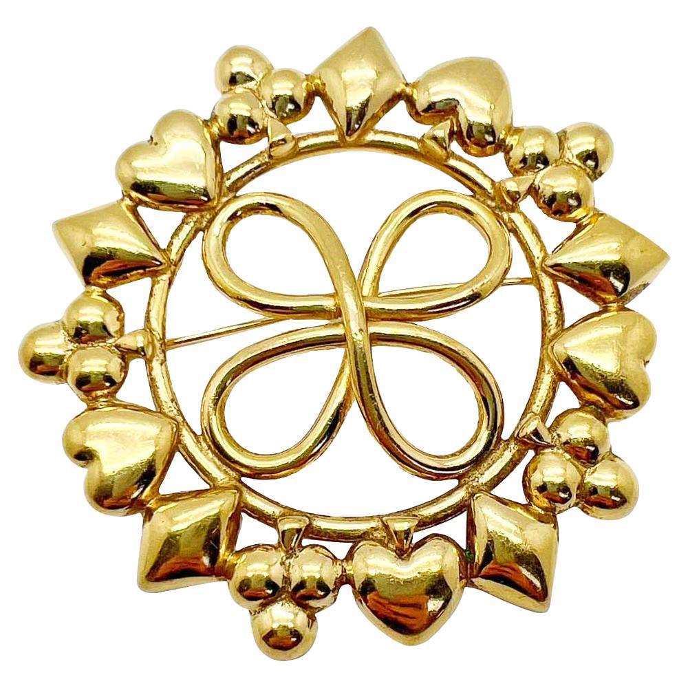 Vintage Rochas Playing Cards Brooch 1980s For Sale at 1stDibs