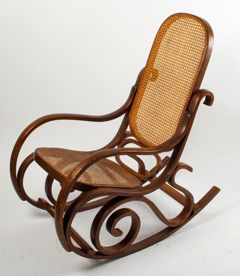 Vintage Rocking-Chair in Light Oak Pressed Wood at 1stDibs | old school ...