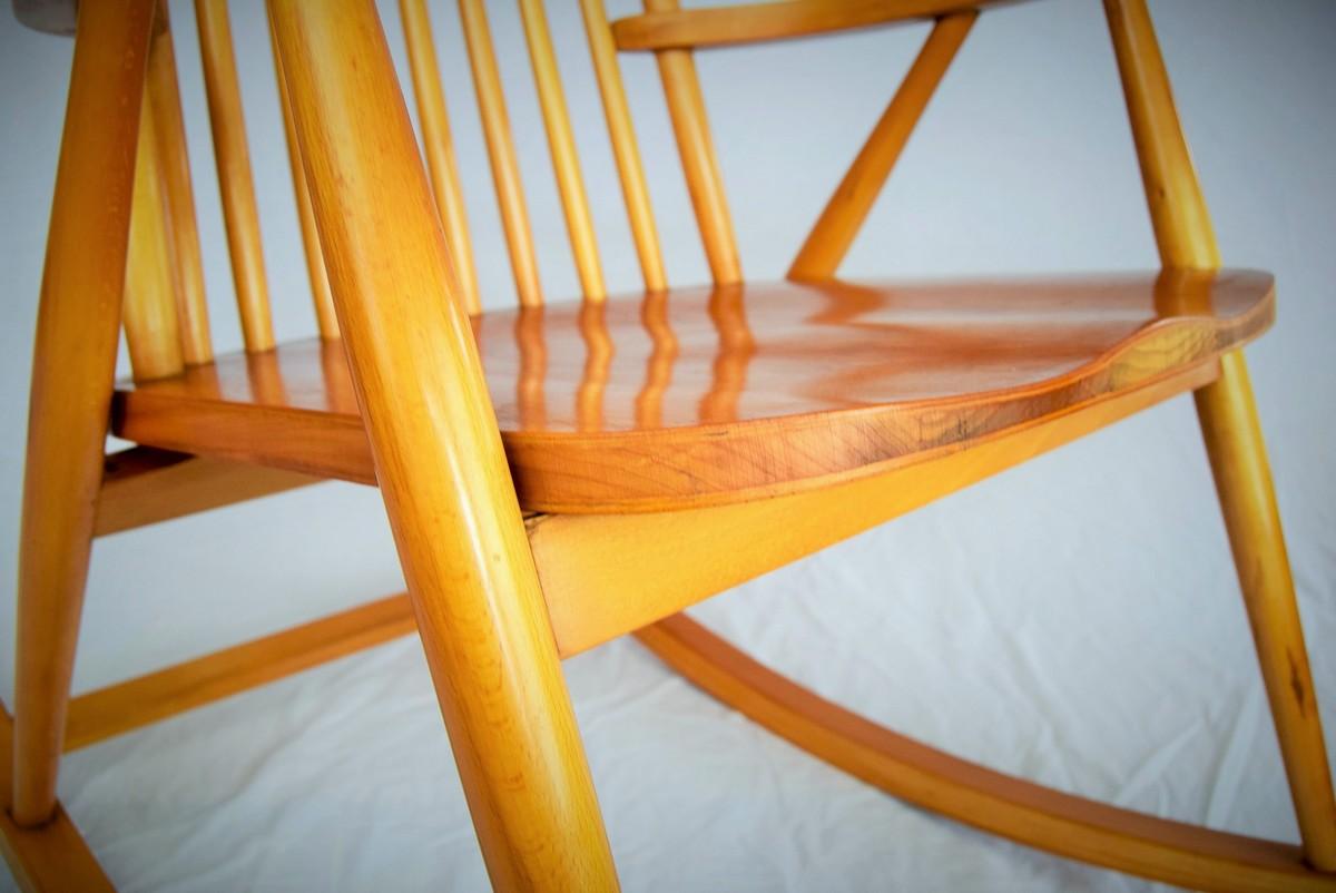 Vintage Rocking Chair in the Scandinavian Style, 1970s at 1stDibs ...