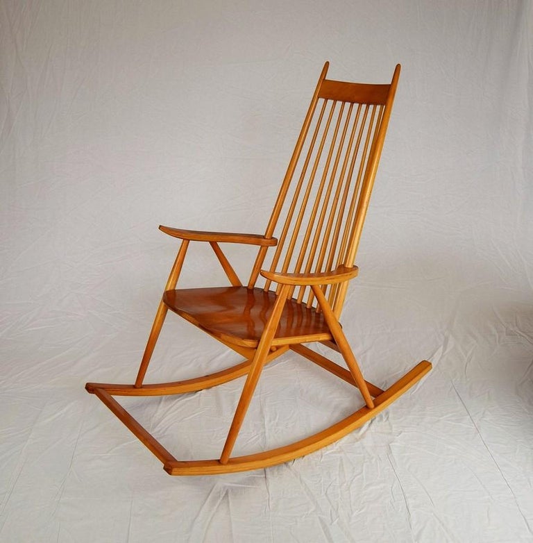 Vintage Rocking Chair in the Scandinavian Style, 1970s For Sale at 1stDibs