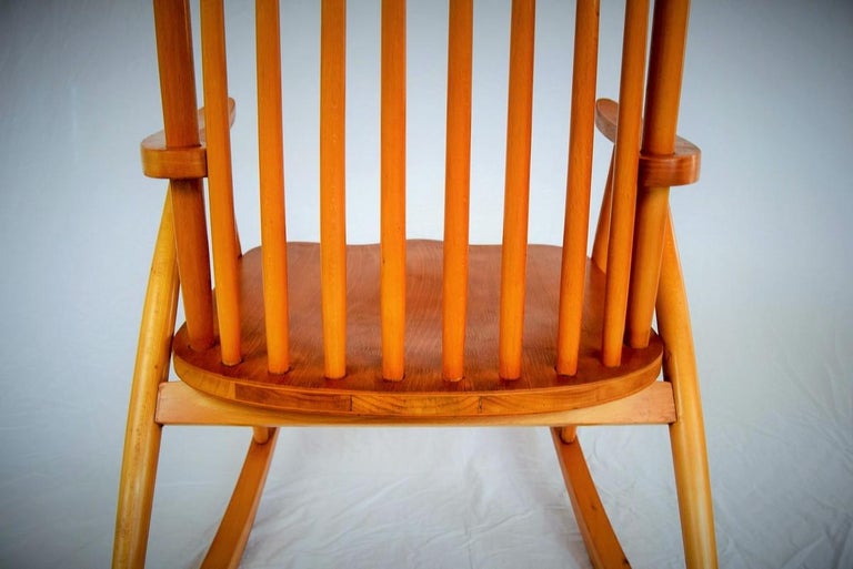Vintage Rocking Chair in the Scandinavian Style, 1970s For Sale at 1stDibs