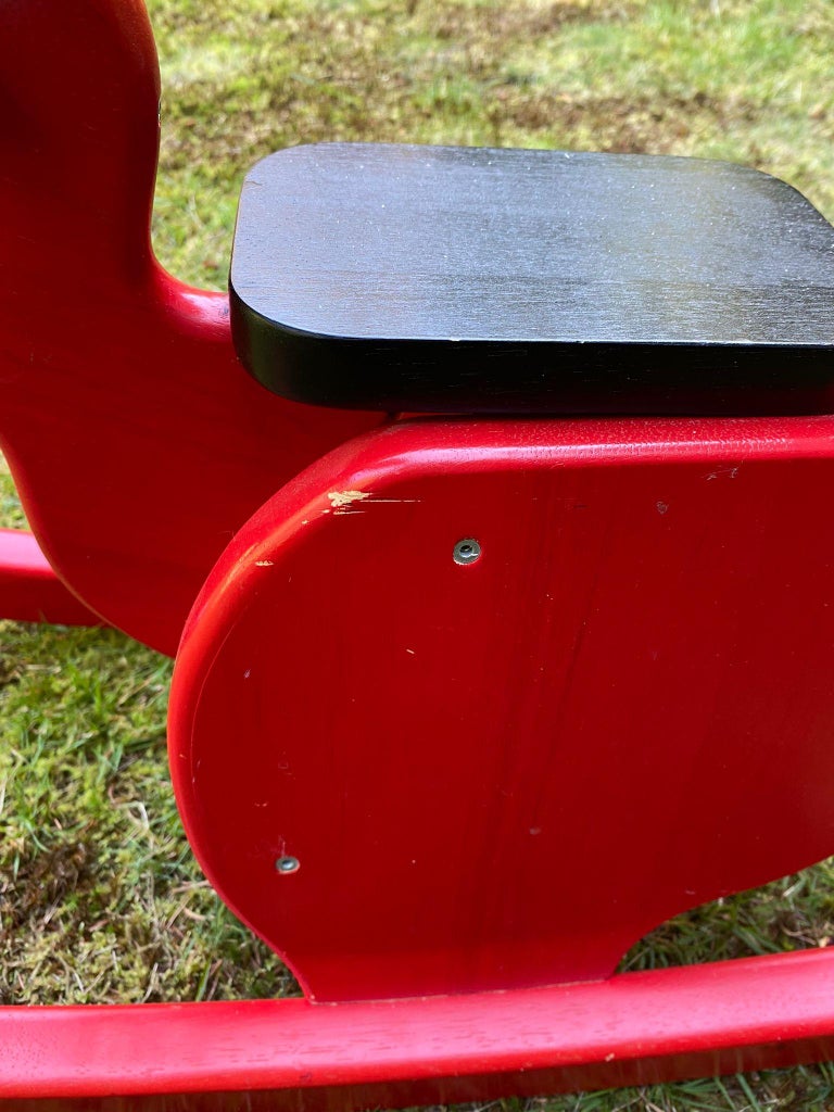 Vintage Rocking Rabbit Red by Björn Dahlström for Playsam For Sale at ...