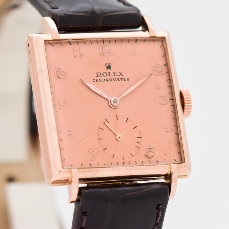 Vintage Rolex Chronometer Reference 5275 Square-Shaped Watch, 1944 at ...