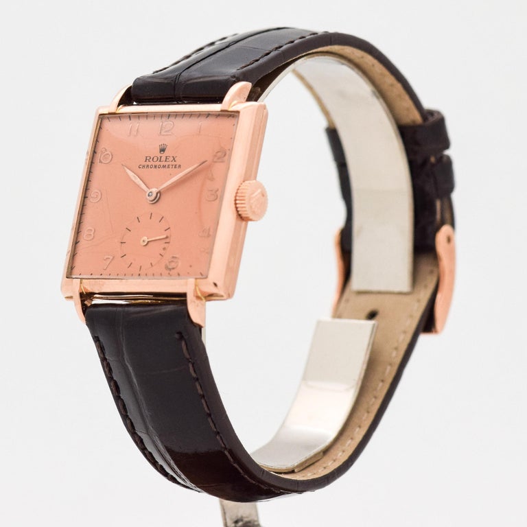 Vintage Rolex Chronometer Reference 5275 Square-Shaped Watch, 1944 at ...