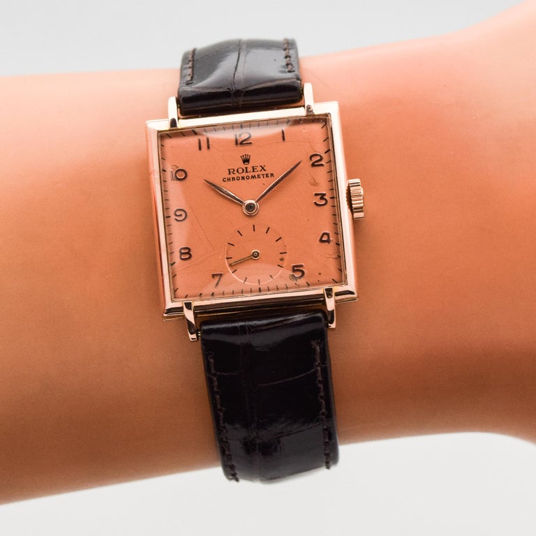 Vintage Rolex Chronometer Reference 5275 Square-Shaped Watch, 1944 at ...