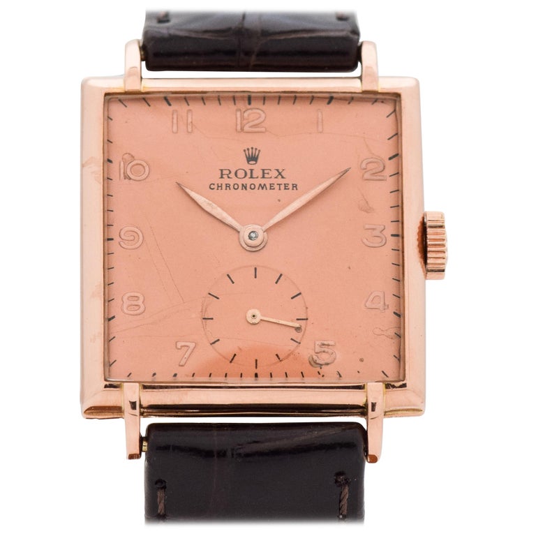 Vintage Rolex Chronometer Reference 5275 Square-Shaped Watch, 1944 at ...