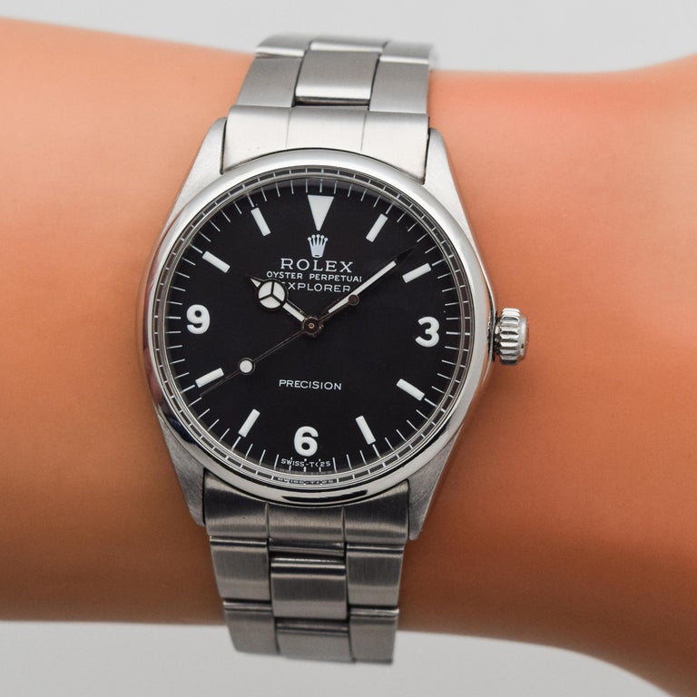 Vintage Rolex Explorer Reference 5500 Stainless Steel Watch, 1967 at ...