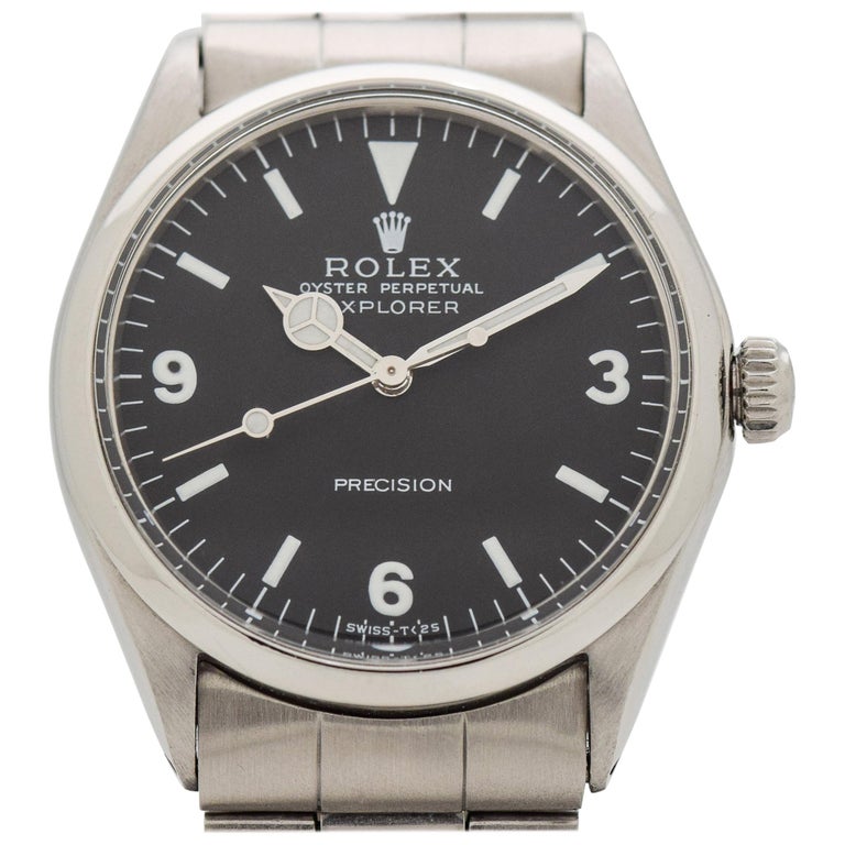 Vintage Rolex Explorer Reference 5500 Stainless Steel Watch, 1967 at ...