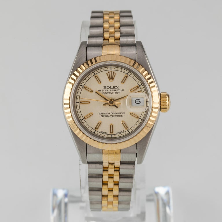 Vintage Rolex Lady's Two-Tone 18k Gold and SS Datejust w/ Computer Dial ...