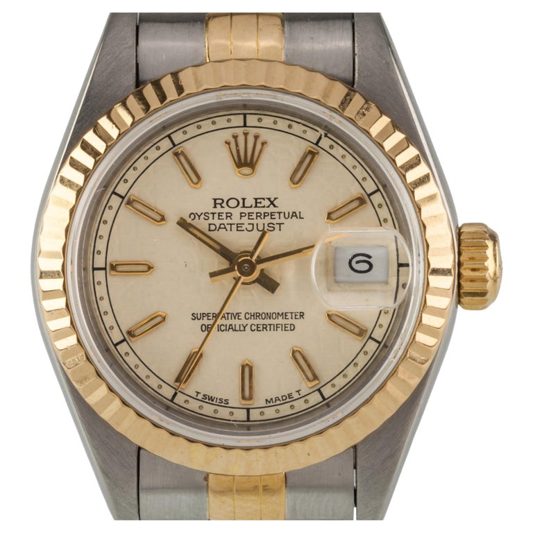 Vintage Rolex Lady's Two-Tone 18k Gold and SS Datejust w/ Computer Dial ...