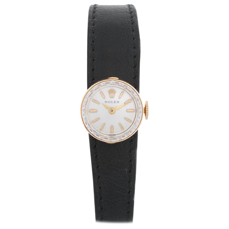 Vintage Rolex Orchid Chameleon 14 Karat Yellow Gold Ladies at 1stDibs