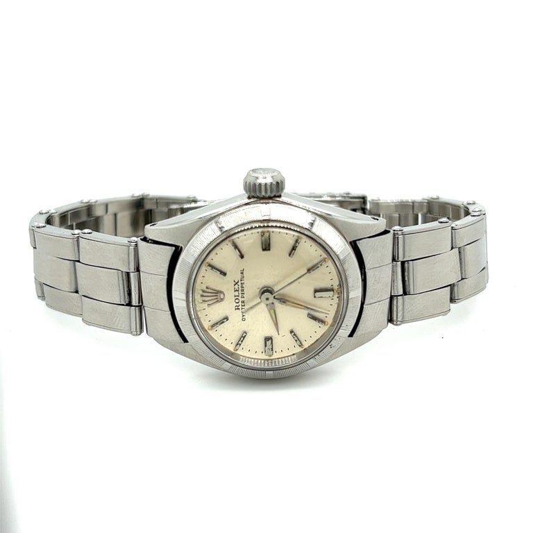 Vintage Rolex Oyster Perpetual Dial Ladies Watch Ref. 6623 For Sale at ...
