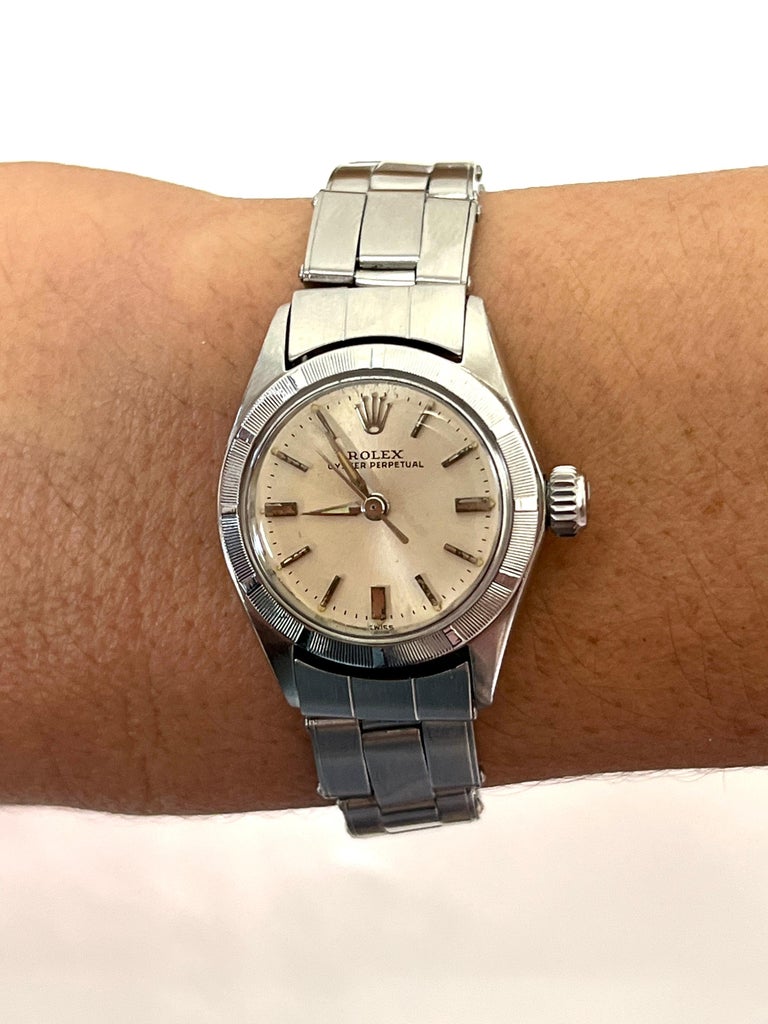 Vintage Rolex Oyster Perpetual Dial Ladies Watch Ref. 6623 For Sale at ...