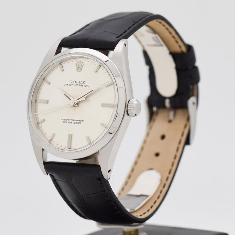 Vintage Rolex Oyster Perpetual Reference 1018 Stainless Steel Watch ...