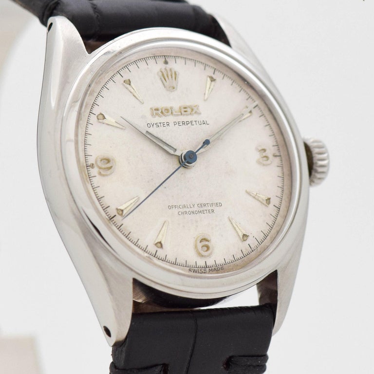 Vintage Rolex Oyster Perpetual Reference 6084 Stainless Steel Watch ...