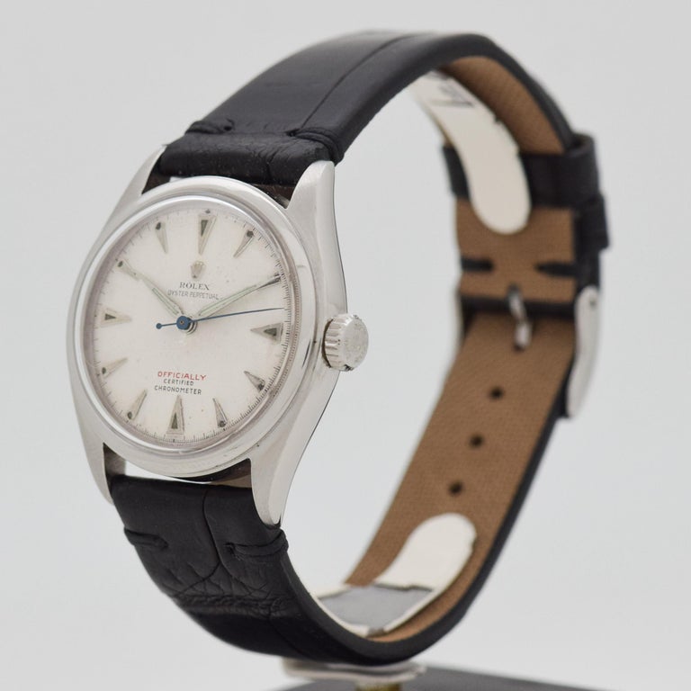 Vintage Rolex Oyster Perpetual Reference 6084 Stainless Steel Watch ...