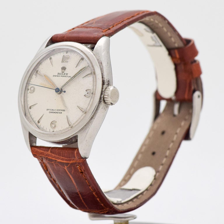 Vintage Rolex Oyster Perpetual Reference 6084 Stainless Steel Watch ...