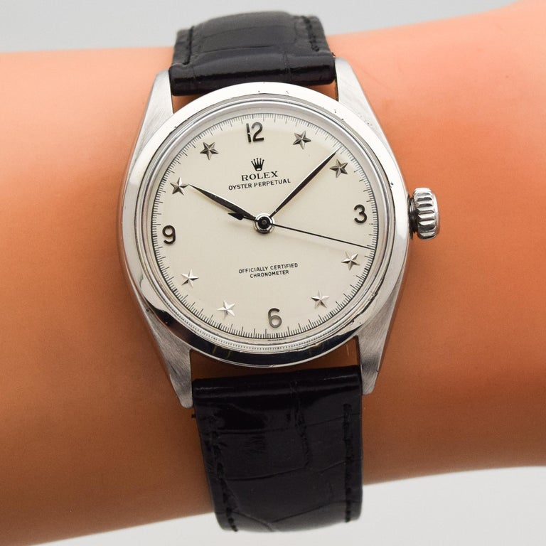 Vintage Rolex Oyster Perpetual Reference 6284 Stainless Steel Watch ...