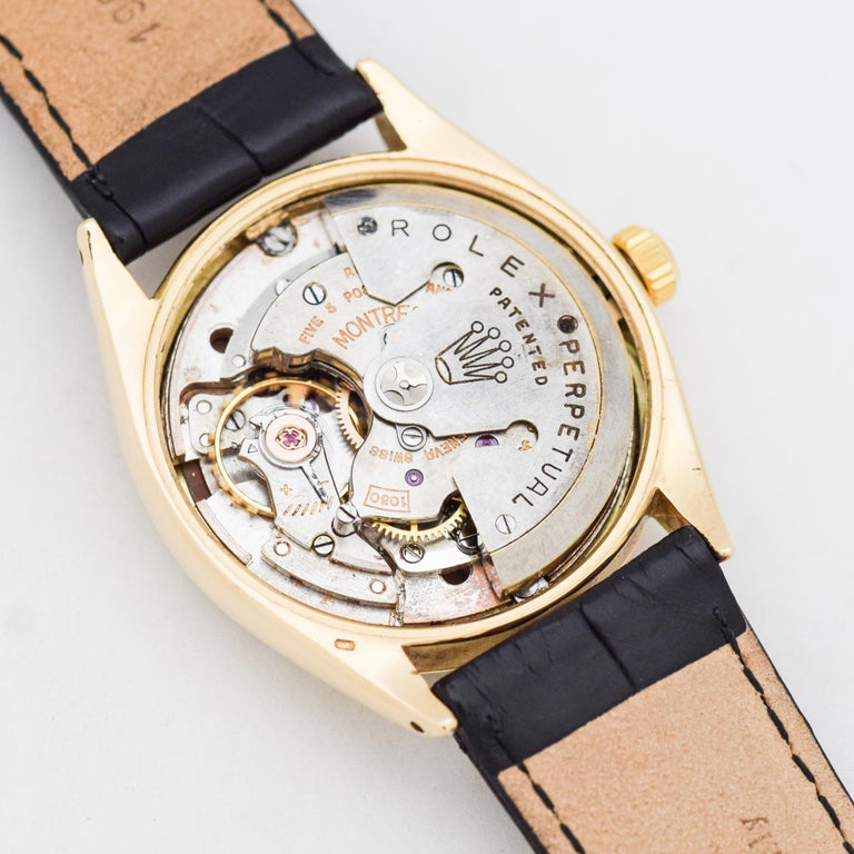Vintage Rolex Oyster Perpetual Reference 6564 with an 18 Karat Gold ...