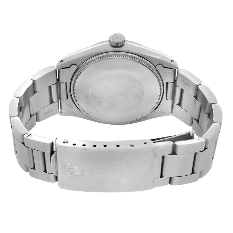 Vintage Rolex Oyster Perpetual Stainless Steel Silver Dial Automatic ...