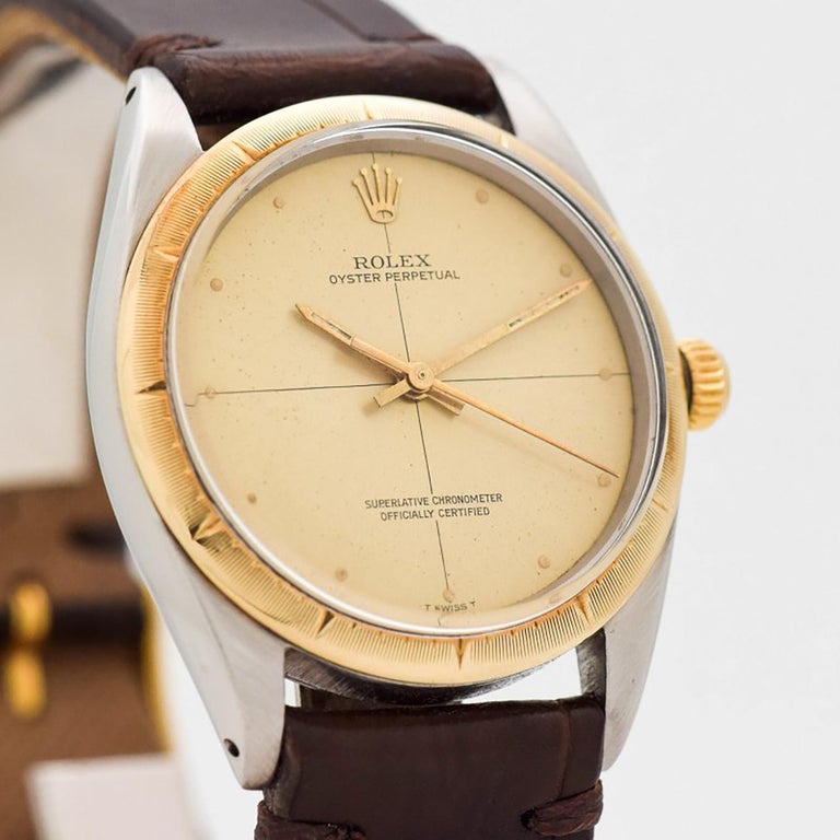 Vintage Rolex Oyster Perpetual Zephyr Two-Tone Watch, 1965 For Sale at ...