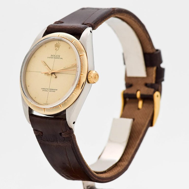 Vintage Rolex Oyster Perpetual Zephyr Two-Tone Watch, 1965 For Sale at ...