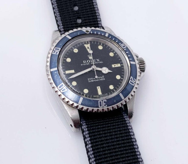 Vintage Rolex Submariner 5513 Black Matte Dial Stainless Steel, 1969 ...
