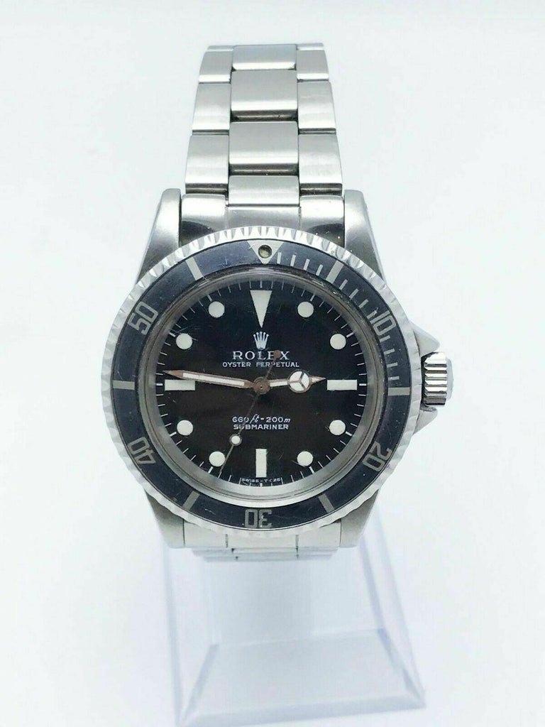 Vintage Rolex Submariner 5513 Stainless Steel Service Papers 1969 For ...