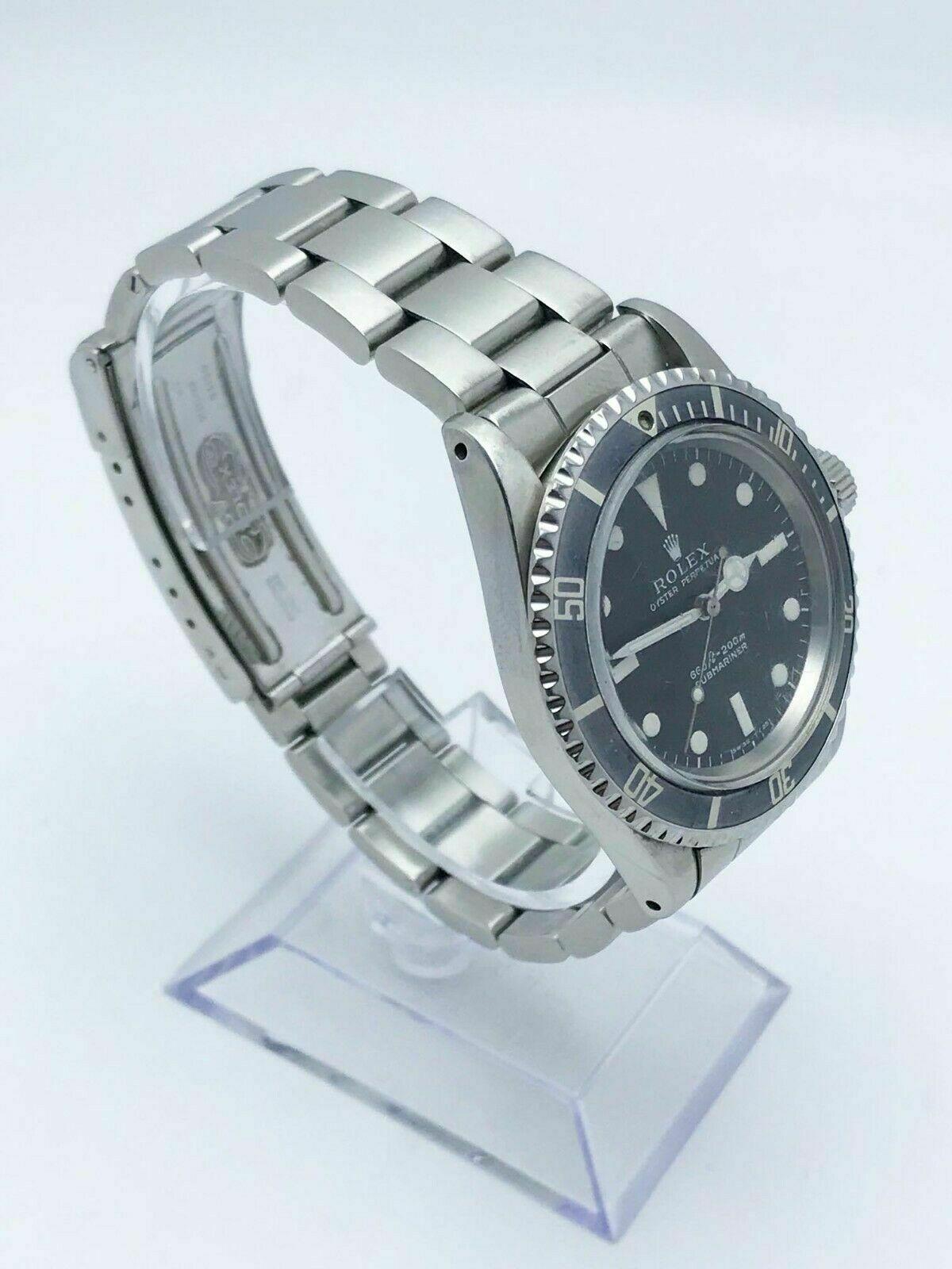 Vintage Rolex Submariner 5513 Stainless Steel Service Papers 1969 For ...