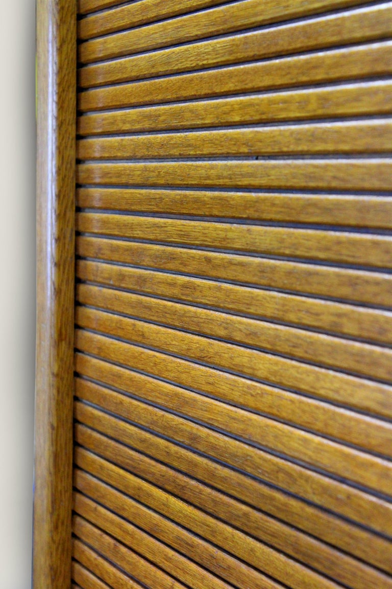 Vintage Roller Shutter Filing Cabinet From Jerry, USA, 1930s For Sale ...