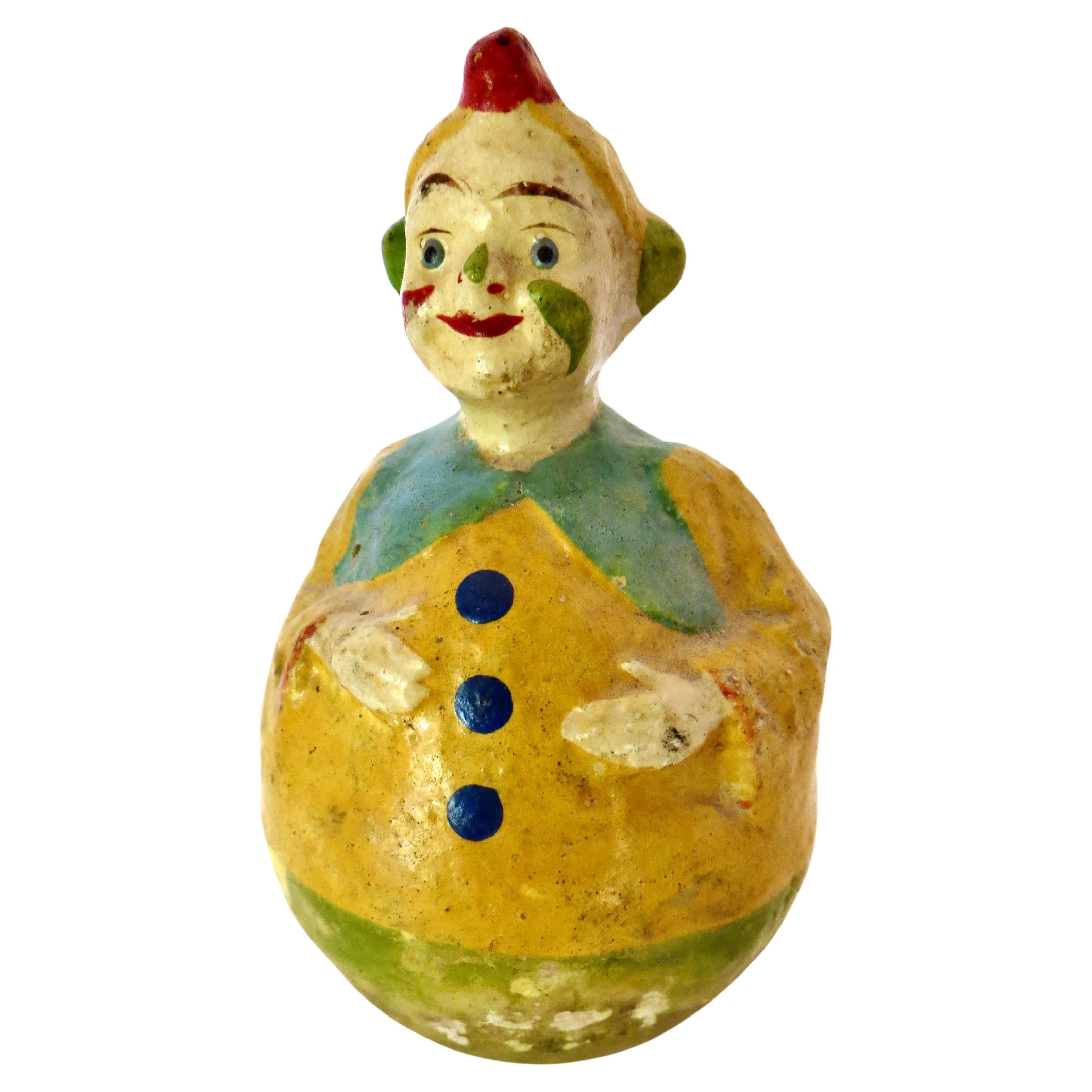 Vintage "Rolly Dolly" Clown Toy Attributed Schoenhut Company, Germany Circa 1920 For Sale at 1stDibs
