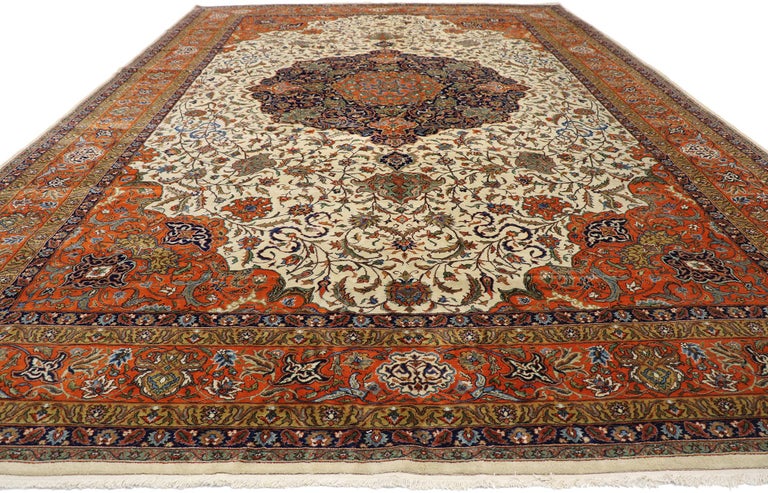 Vintage Romanian Palace Size Rug with Old World Art Nouveau Cottage ...