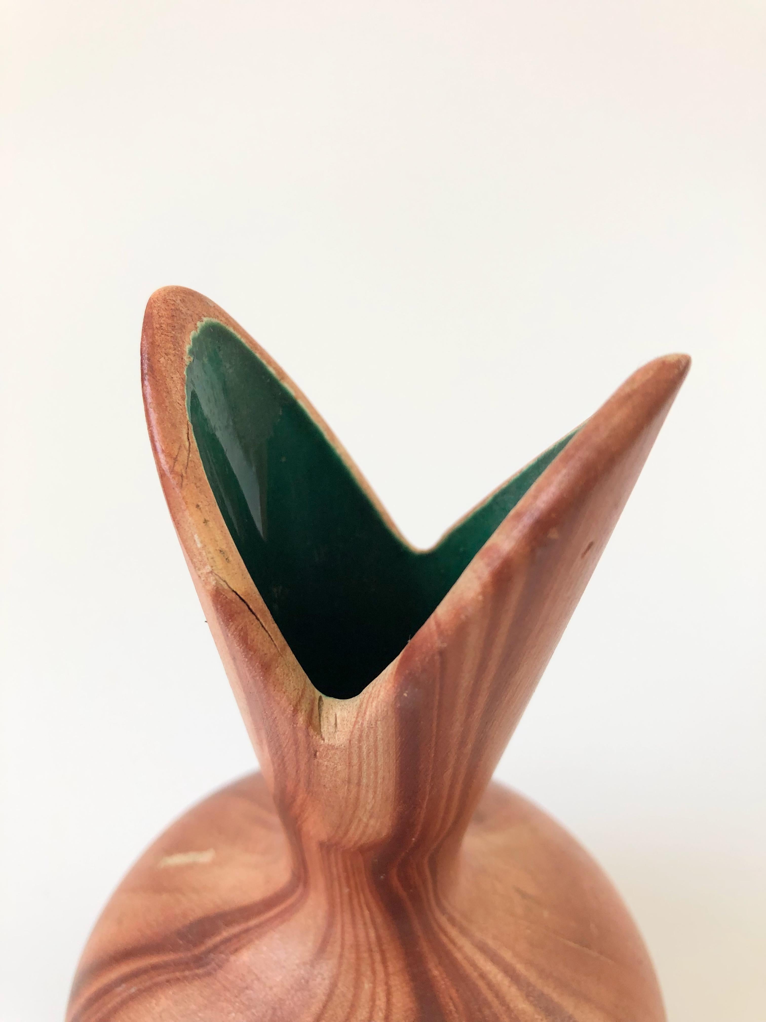 Vintage Romco Terra Cotta Swirl Pottery Vase / Rocky Mountain Pottery ...