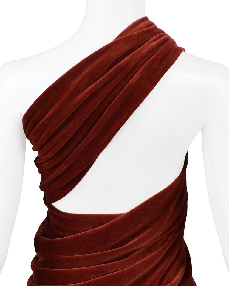 Vintage Romeo Gigli Burgundy Velvet Top at 1stDibs