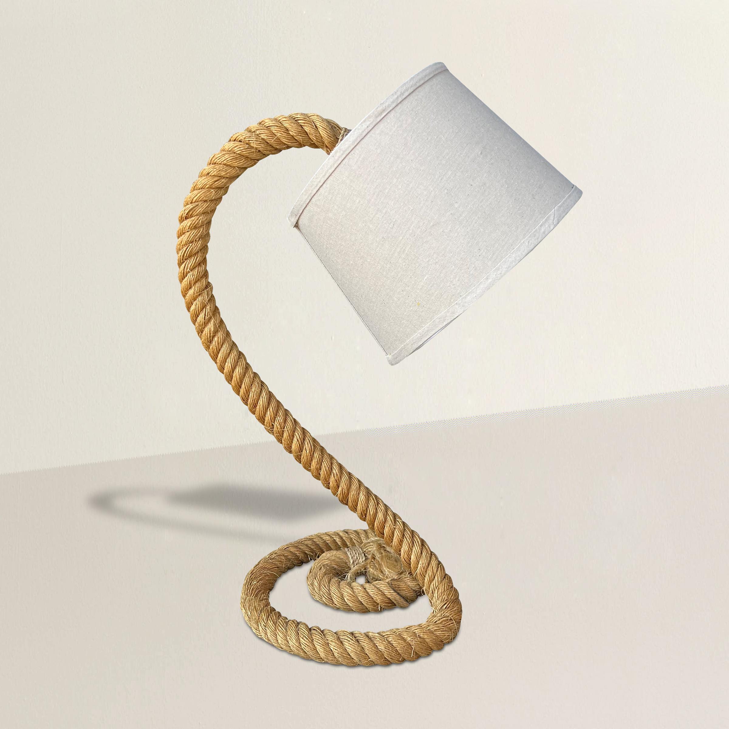 Vintage Rope Lamp For Sale at 1stDibs