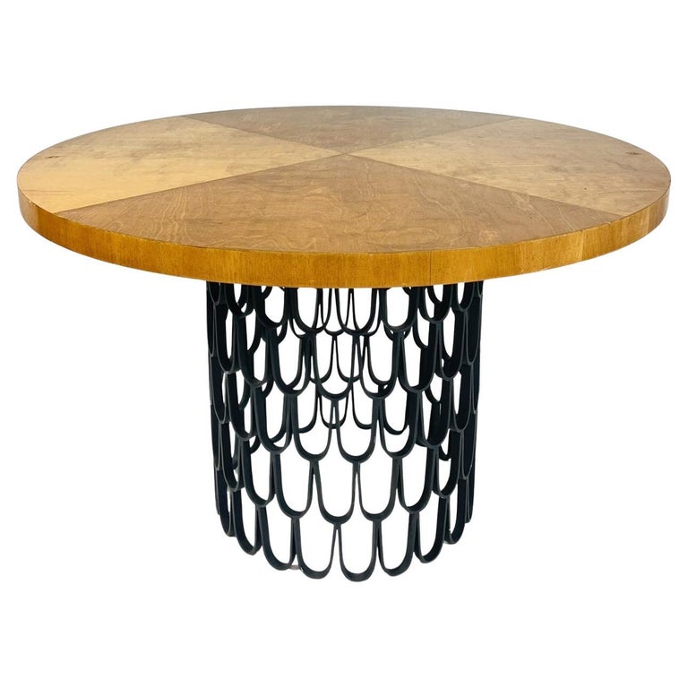 old round dining table